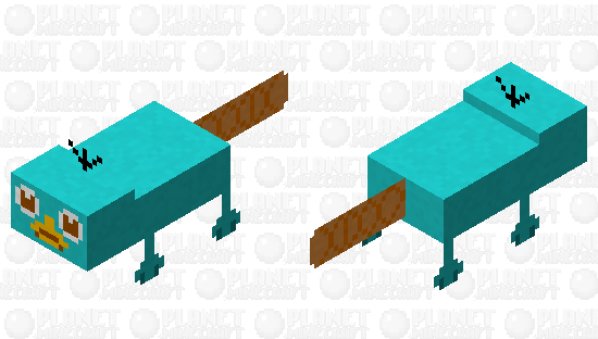 Perry the Platypus Minecraft Mob Skin