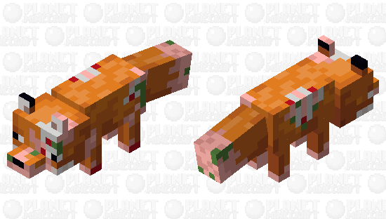 Zombie Fox Minecraft Mob Skin