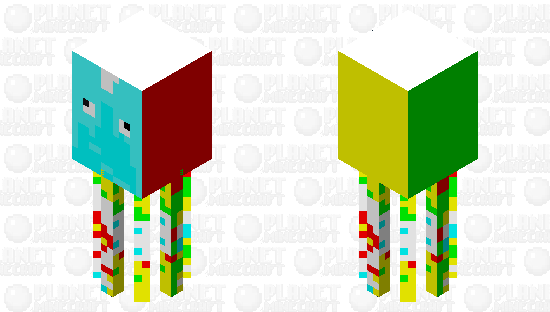 rubik squid Minecraft Mob Skin