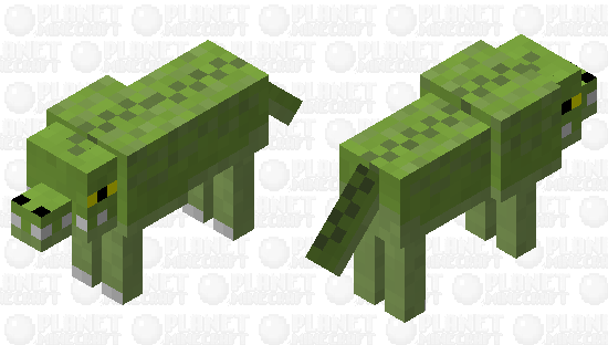 Lizard Wolf Minecraft Mob Skin