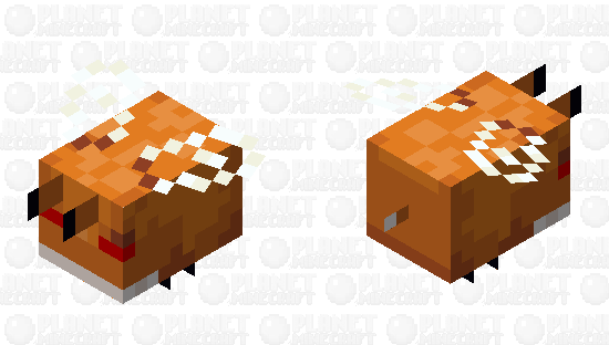 Angry Bee Fox Minecraft Mob Skin