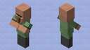Standing villager (Zombie Villager) Minecraft Mob Skin