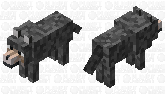 Realistic Wolf Minecraft Mob Skin
