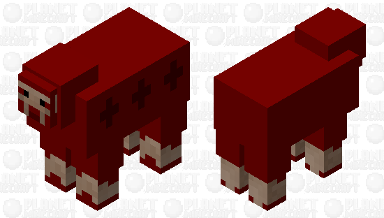 Nether Sheep Minecraft Mob Skin
