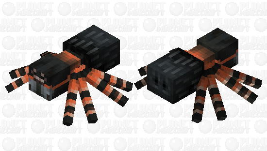Mexican Redknee Tarantula Minecraft Mob Skin