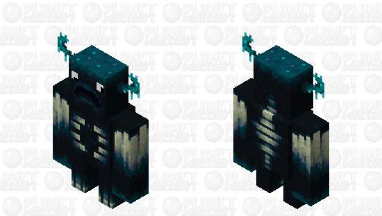 Warden with googly eyes Minecraft Mob Skin