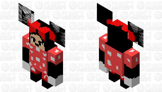 The Minnie Mouse warden Minecraft Mob Skin