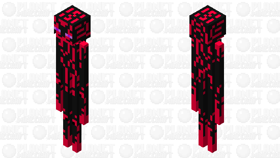 Bloody Enderman Minecraft Mob Skin