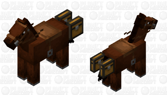 Standard Brown Horse Texture in 2x Resolution - Base Minecraft Mob Skin