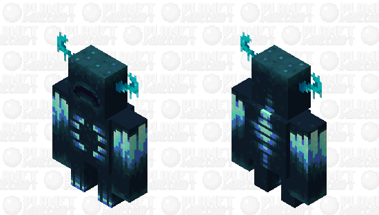 electric warden Minecraft Mob Skin