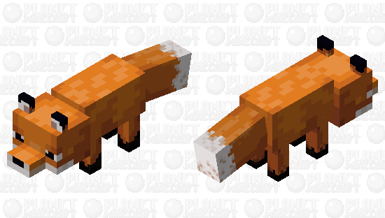 Better and Cute Fox Minecraft Mob Skin