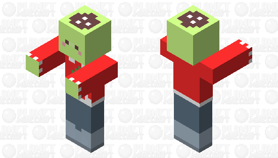Christmas Husk/Zombie Minecraft Mob Skin