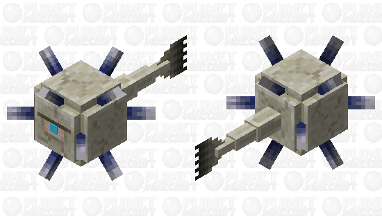 Elder Guardian(Light Blue Eye) Minecraft Mob Skin