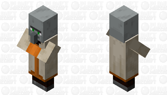 Minecraft Legends Style - Gray Villager Minecraft Mob Skin