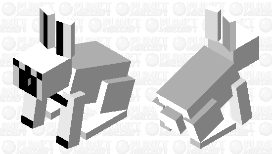cursed rabbit Minecraft Mob Skin