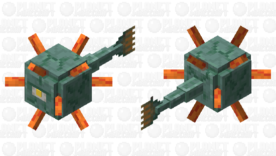 Guardian(Yellow Eye) Minecraft Mob Skin