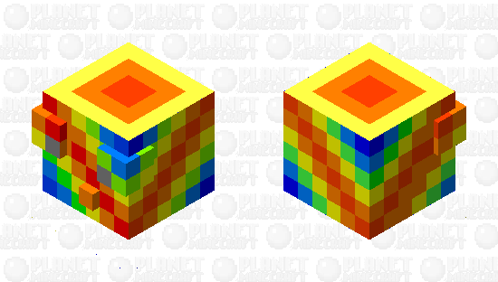 cute rainbow slime Minecraft Mob Skin