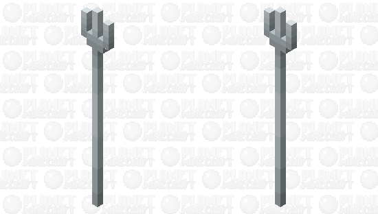 Iron Trident (But It's Just a Fork) Minecraft Mob Skin