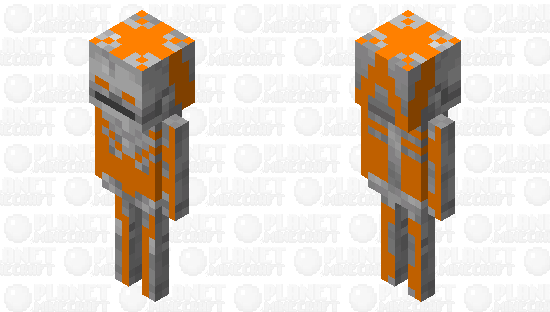 Lava skeleton Minecraft Mob Skin