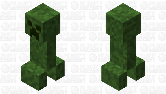 Cleaner Creeper Minecraft Mob Skin