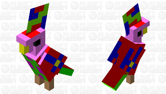 A paintful parrot Minecraft Mob Skin