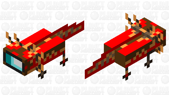 sus Axolotl Minecraft Mob Skin