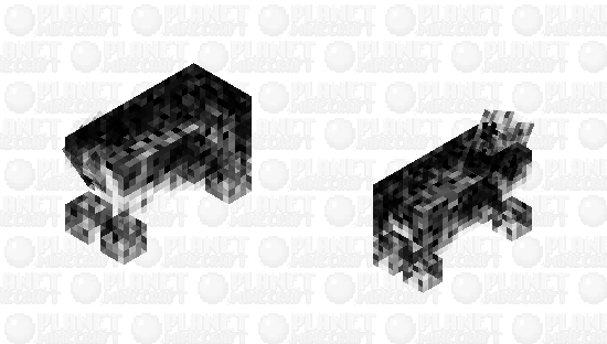 Minecraft Papercraft Black Horse