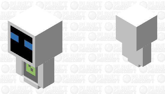 Opened EVA Minecraft Mob Skin