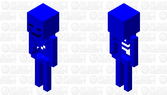 Benjamin the blue skeleton Minecraft Mob Skin