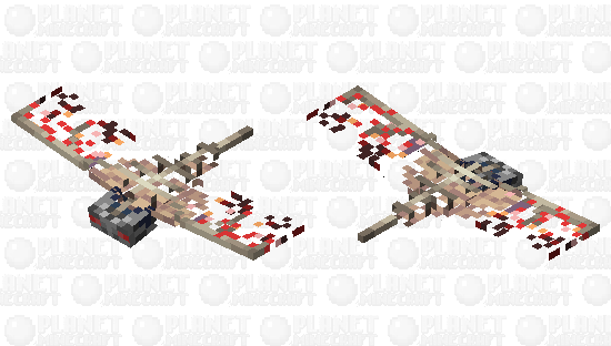 Skeleton Phantom On Fire💥 Minecraft Mob Skin