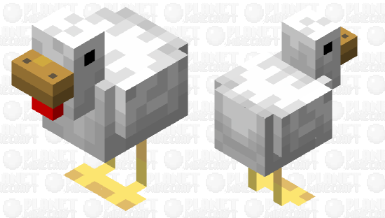 Realistic Chicken HD Minecraft Mob Skin