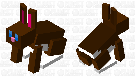 chocolate bunny Minecraft Mob Skin