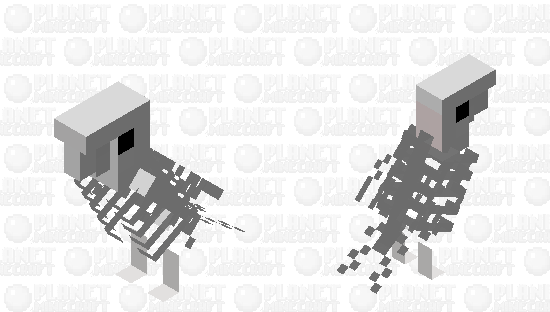 skeleton parrot Minecraft Mob Skin