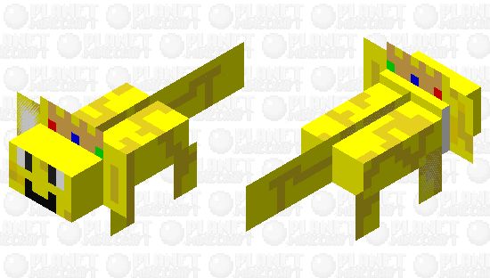 Prince Zam axolotl Minecraft Mob Skin