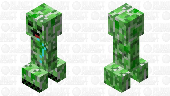 Derpy Creeper Minecraft Mob Skin