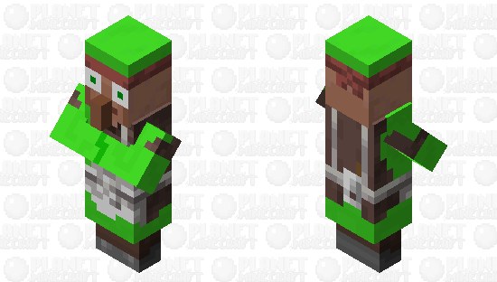 Butcher villager covered in goo Minecraft Mob Skin