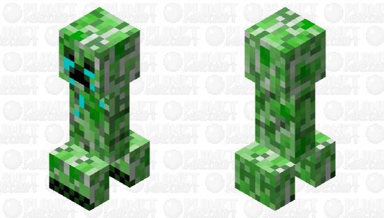 Crying Creeper Minecraft Mob Skin