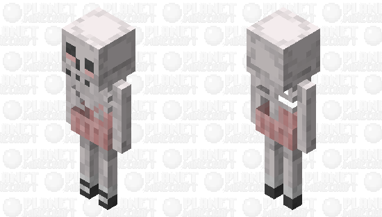 cute misunderstood dead skinless tsundere girl!! Minecraft Mob Skin