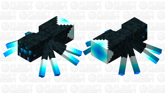 Aqua Spider Minecraft Mob Skin