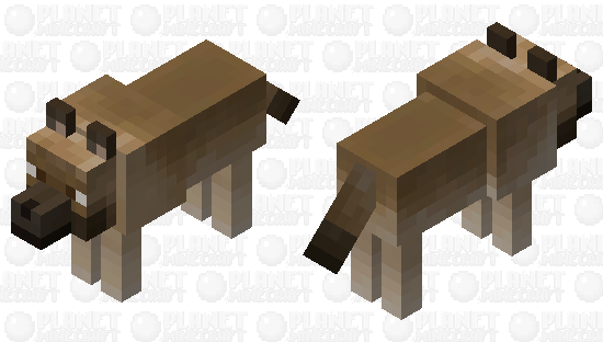Mutt Terrier Minecraft Mob Skin