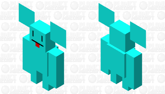 Goofy warden Minecraft Mob Skin