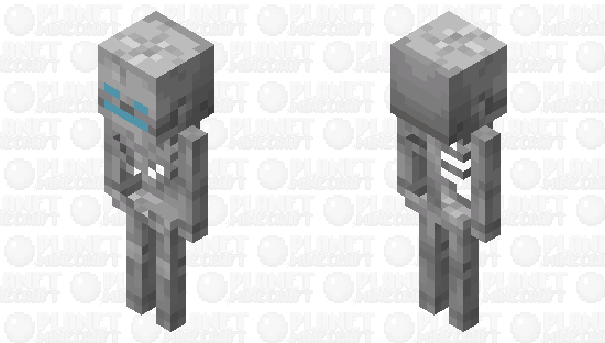 Ice Skeleton Minecraft Mob Skin