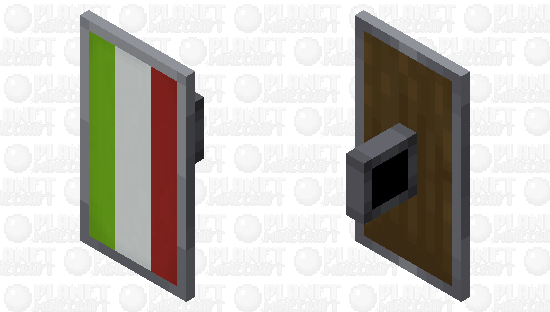 Italy Flag Shield Minecraft Mob Skin