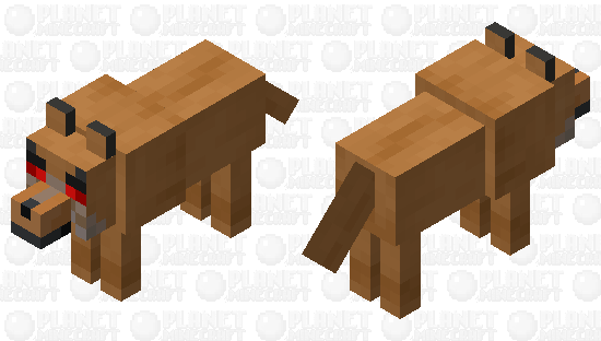 Dog (Angry) Minecraft Mob Skin