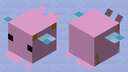 Cotton Candy Puffer Fish (medium) Minecraft Mob Skin