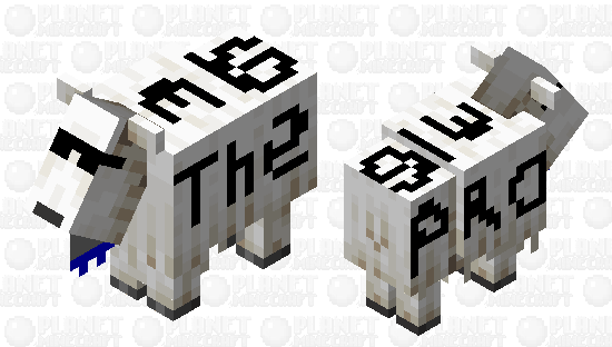 water bucket clutch pro goat Minecraft Mob Skin