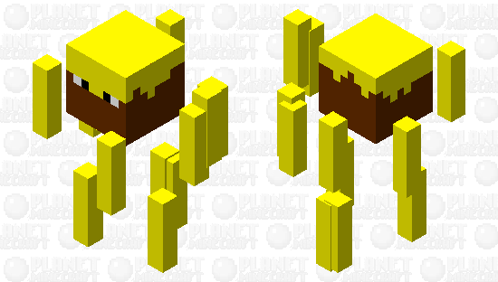 Over-Oversimplified blaze Minecraft Mob Skin