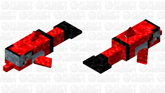 red ninja dolphin Minecraft Mob Skin