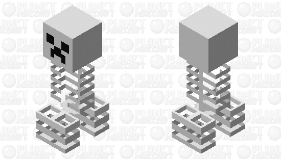 skeleton creepper Minecraft Mob Skin