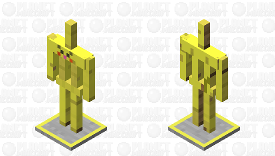 Stojak w stylu pikachu Minecraft Mob Skin